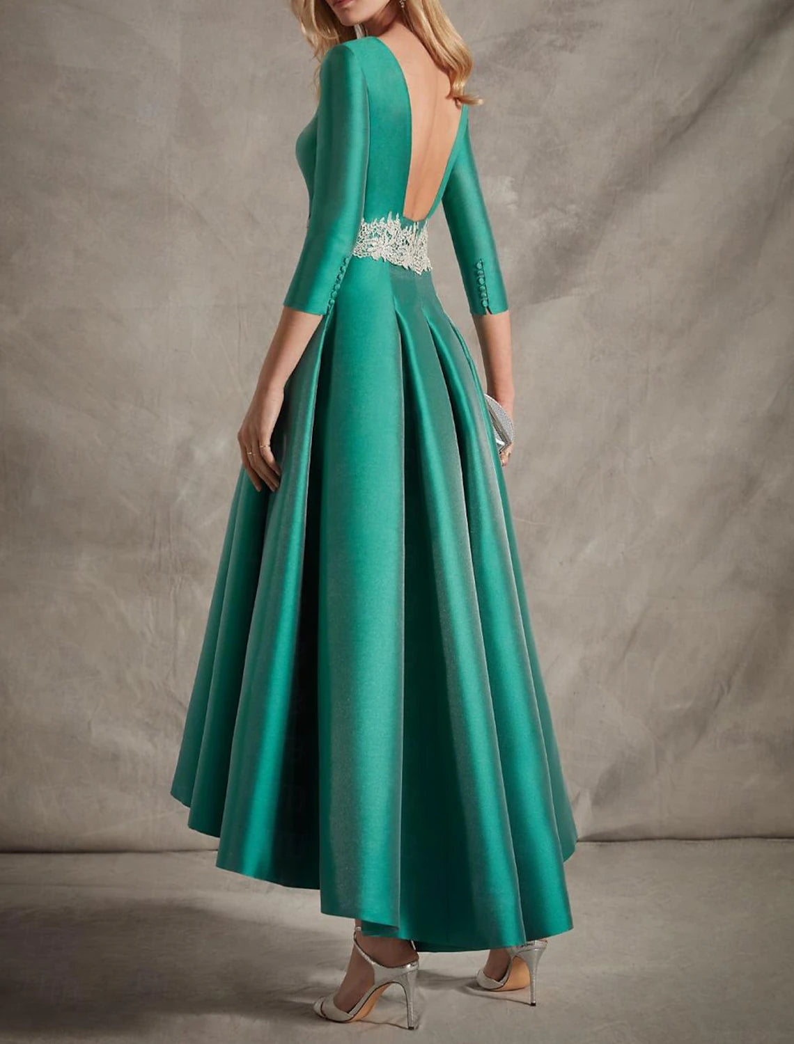 Wholesa A-Line Cocktail Dresses Elegant Dress Formal Asymmetrical 3/4 ...