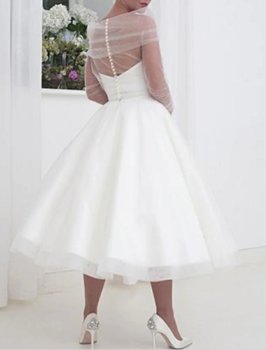 Wholesa Reception Open Back Simple Wedding Dresses Wedding Dresses A-L ...
